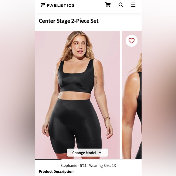 Yitty by Fabletics | Shorts | Yitty 2 Piece Biker Short And Bra Set ...